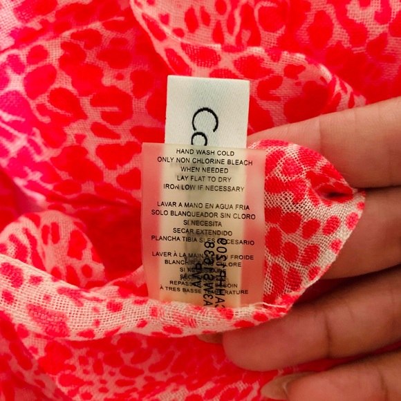 Calvin Klein | Accessories | Calvin Klein Neon Pink Snakeskin Scarf ...